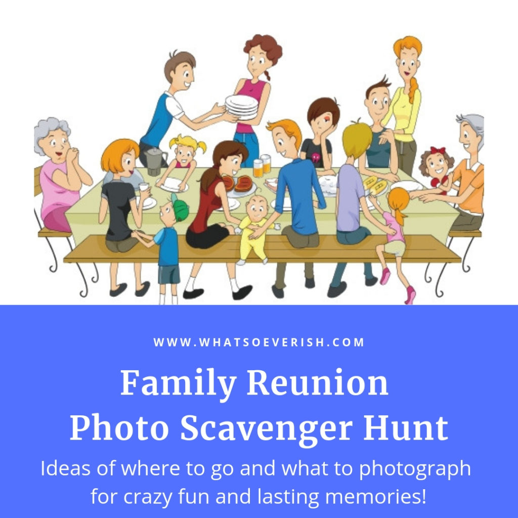 Family reunion photo scavenger hunt | Whatsoever Design